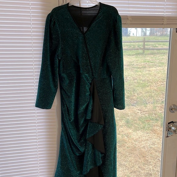 Dresses | Sparkle Green Dress Xl | Poshmark